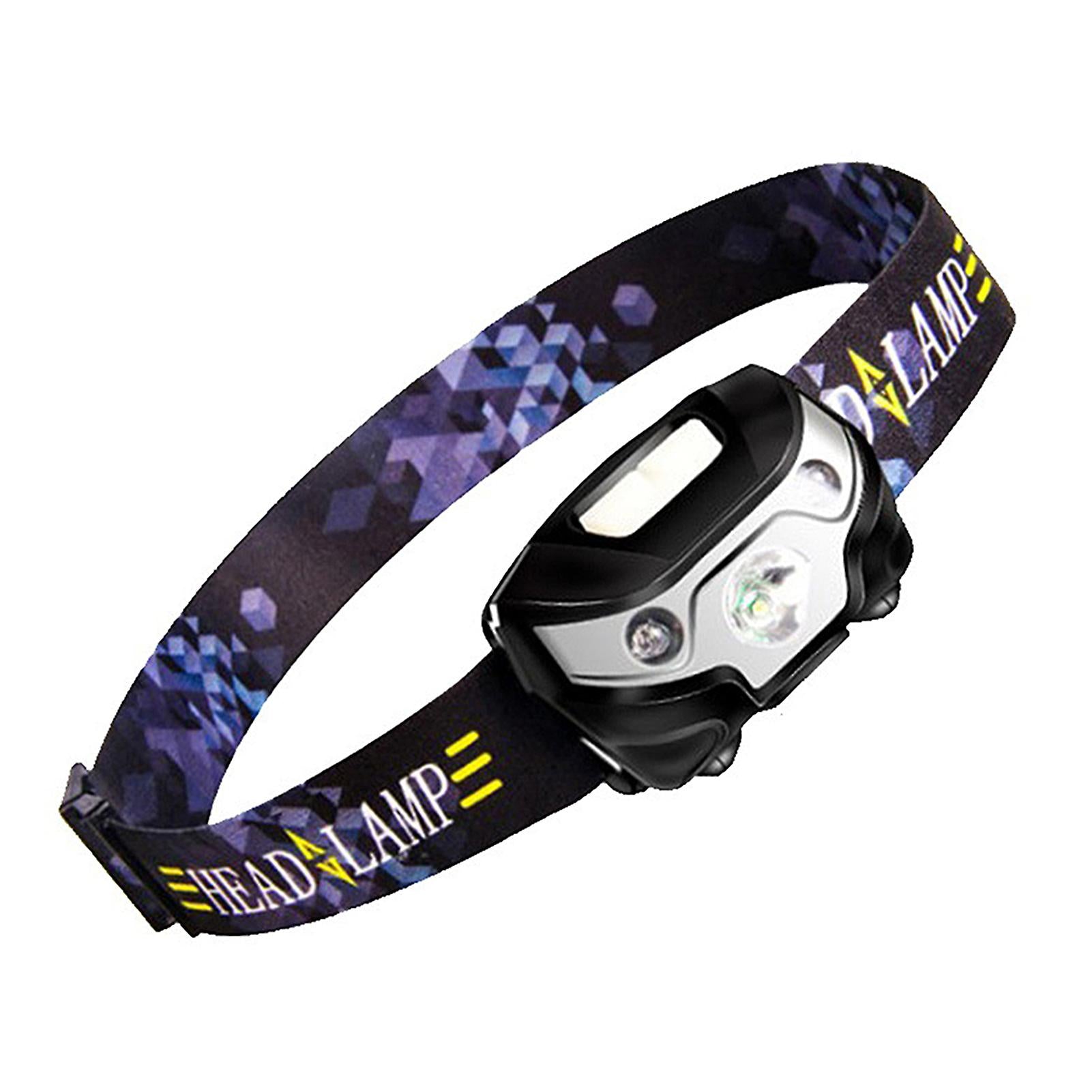 LED Headlamp Motion Sensor USB Rechargeable Flashlight Headlight – AlphaESS